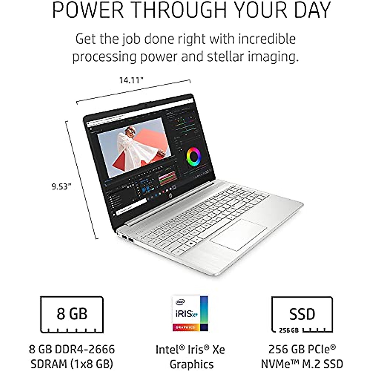 2021 Newest HP 15.6" IPS FHD Laptop, Intel i5-1135G7(Benchmark Beats Intel i7-1065G7), Intel Iris Xe, 16GB DDR4 RAM, 512GB PCIE SSD, Fingerprint, Lightweight, Bundle HDMI, Win 10 Home, Silver