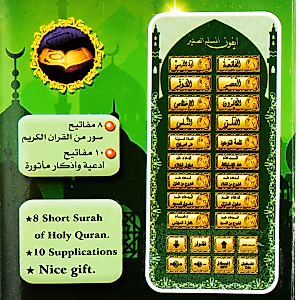 JSXuan Arabic Quran Phone - Portable, Baby & Kid Learning Tablet - Blue Color