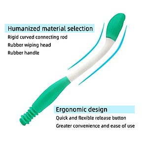 Long Reach Toilet Aid, Soft and Comfortable Butt Wiper Tool, Bottom Wiping Toilet Aid for Disabled, Elderly, Overweight People, Wiping Aids for Toileting, Butt Wiper for Fat People