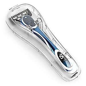 QSHAVE - Portable Travel Razor Protector Hard Case for Manual Razor System (6-1/2" X 2-1/2" X 1"), 1PC, (No Razor In)