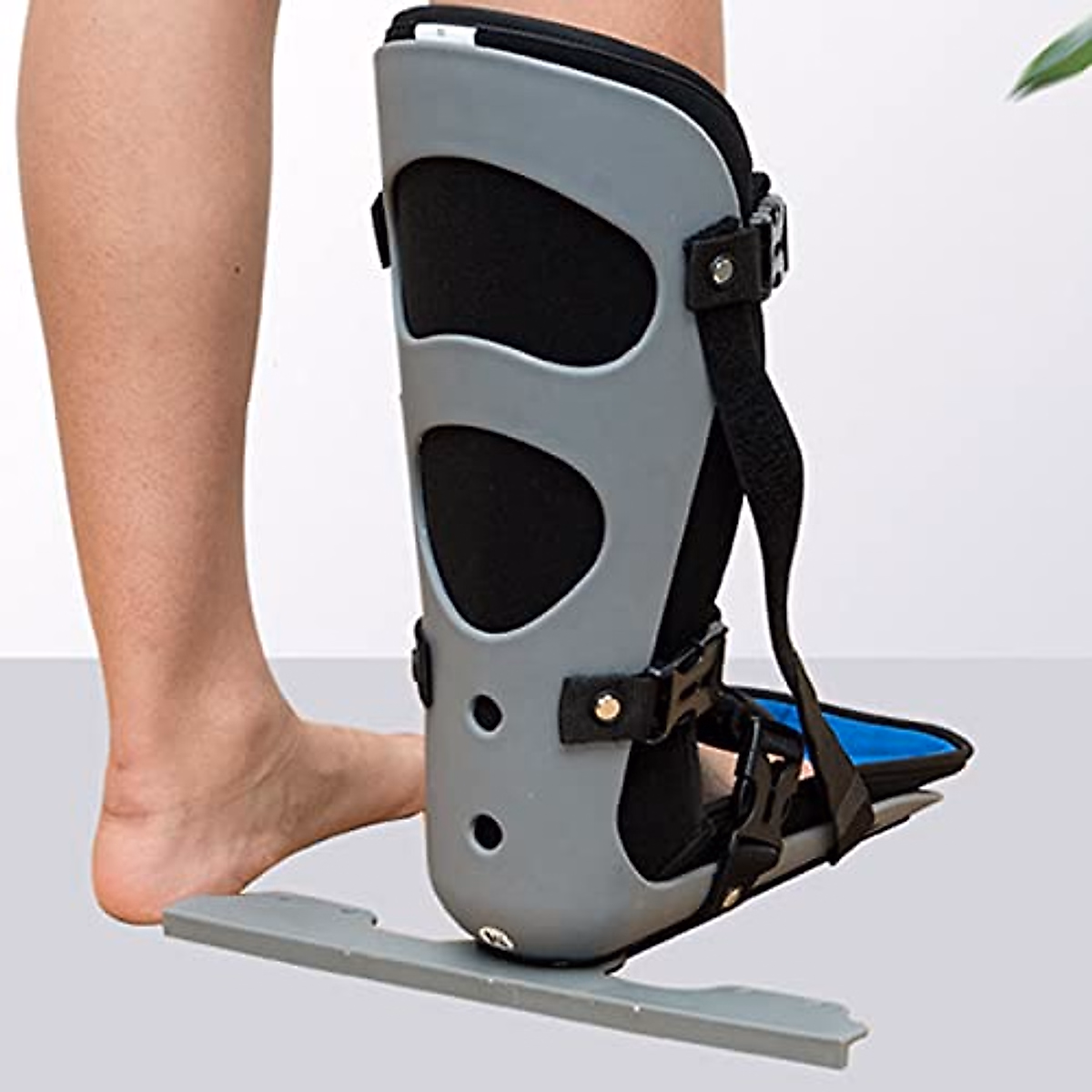 HFSKJWI Plantar Fasciitis Night Splint - Foot Support Brace - Adjustable Foot Stabilizer - Orthotic Sleeping Immobilizer - Walking Exercise Aid - Arch Support,L