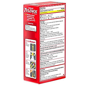 Infants' Tylenol Acetaminophen Medicine, Pain & Fever Relief, Dye-Free Cherry, 1 fl. oz