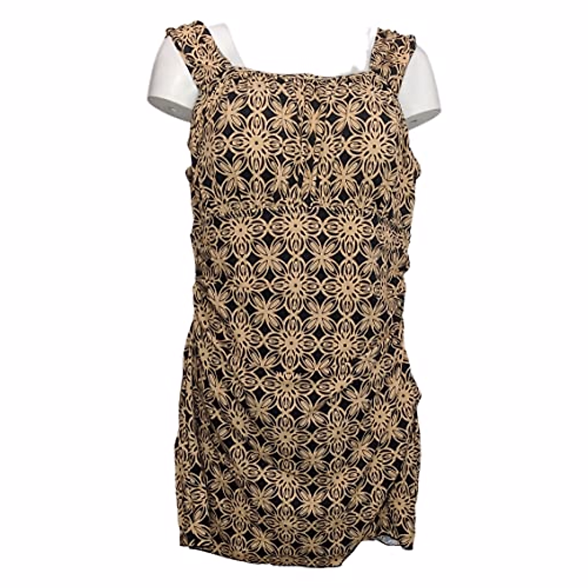 AmberNoon II by Dr. Erum Ilyas Swimsuit Size 16 Wide Strap Swim Dress Brown A473655