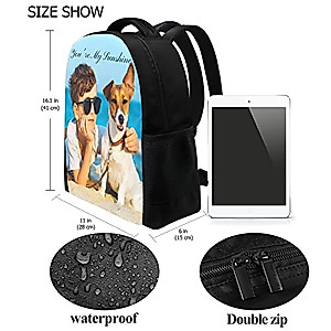 ZZXXB Custom Casual Backpack Personalized Your Text Picture Waterproof Travel Daypack Children School Bag