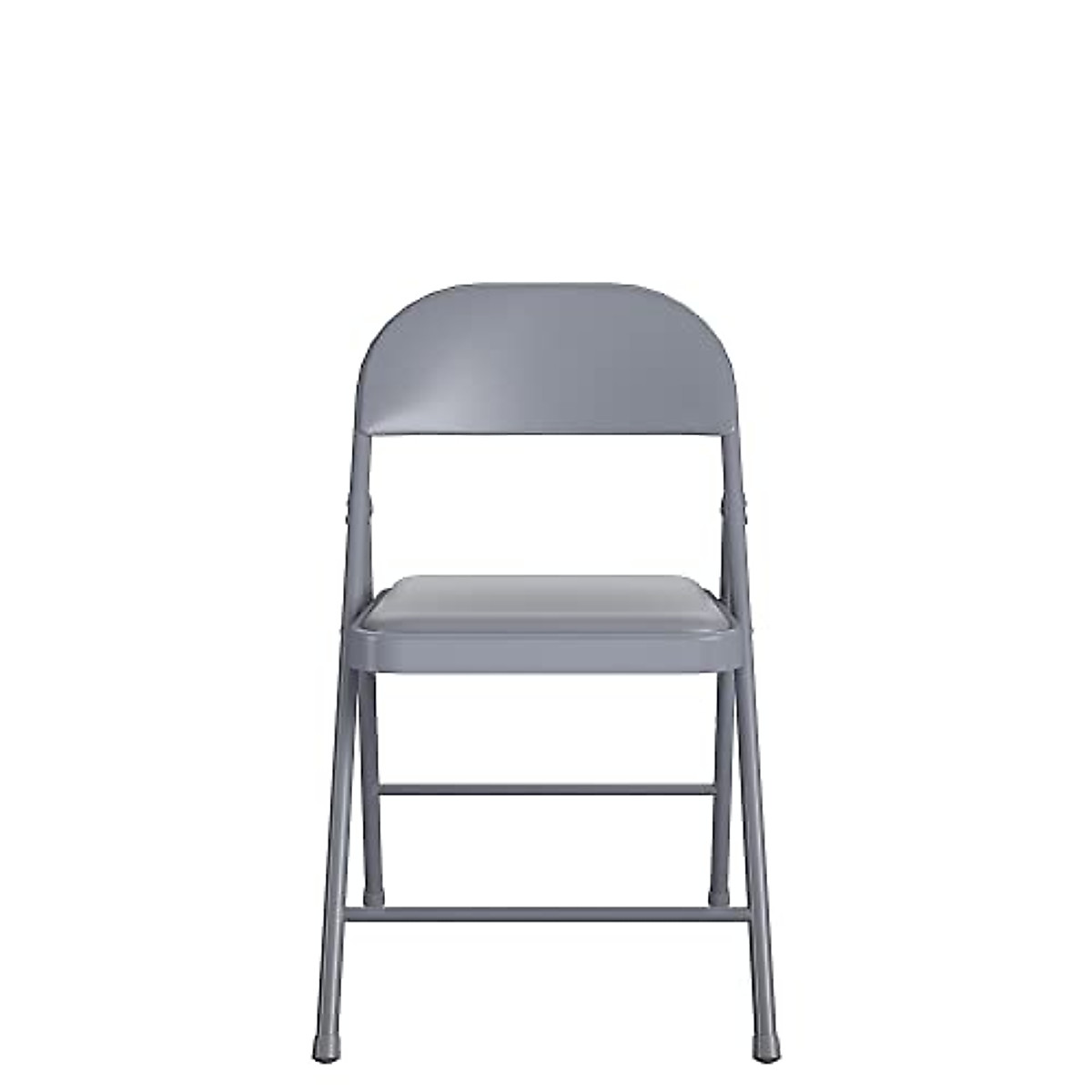 COSCO SmartFold Vinyl Folding Chair, 4-Pack, Grey