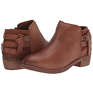 SoftWalk Women's Ankle Boots and Booties, Cognac, 8