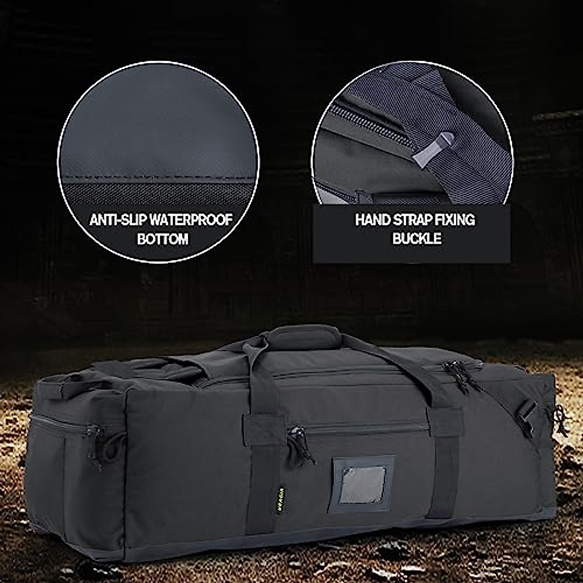 86l Large Duffel Bag For Travel, Gym & Sports - Water Repellent Polyester, Hidden Straps, Shoe Compartment - Perfect Luggage Duffle Bag Or Backpack For Men & Women