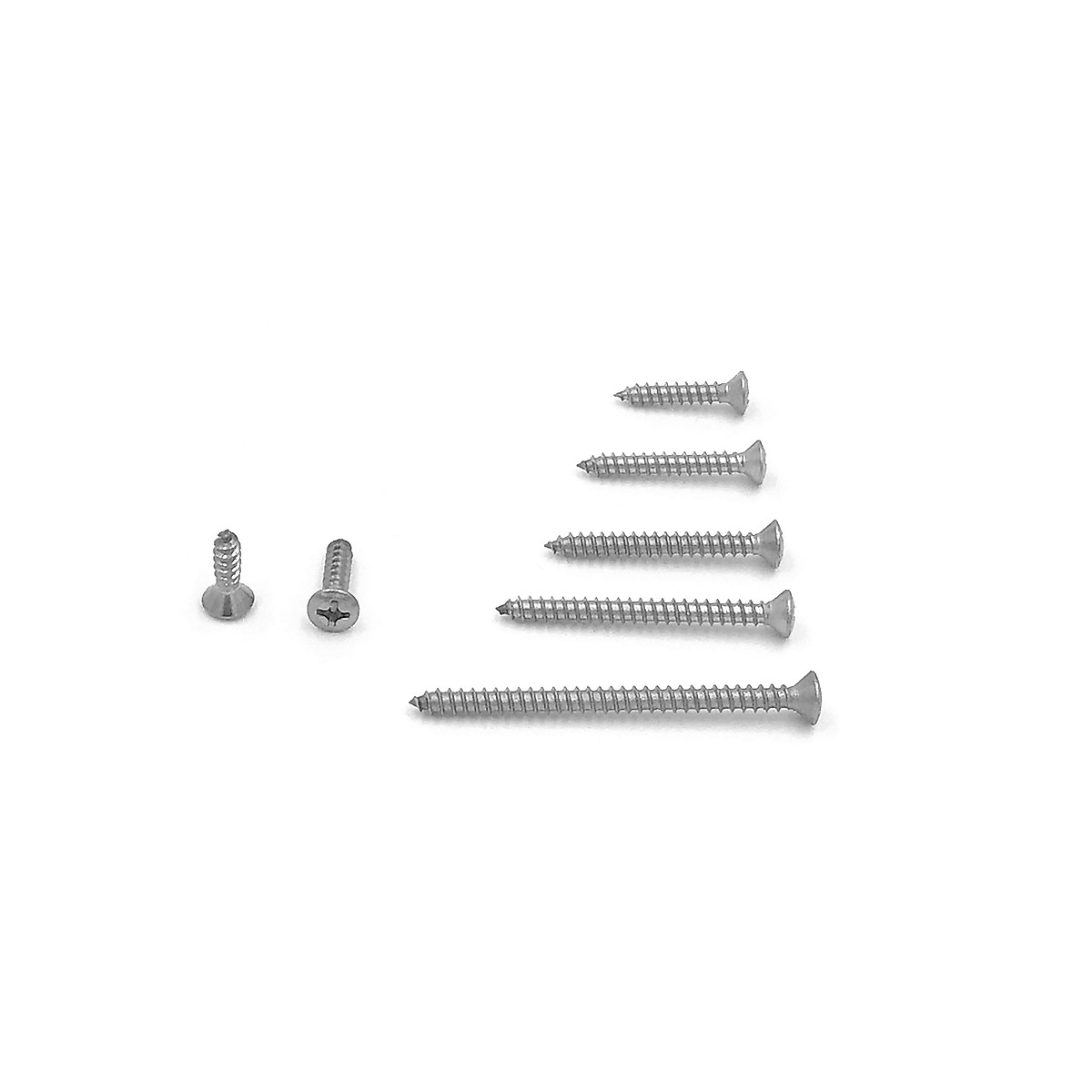#6 Phillips Oval Head Sheet Metal Screws 18-8 Stainless Steel (100, 6 x 1/2")