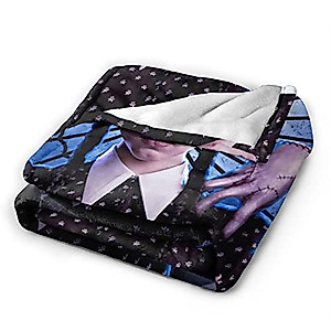 Wednesday Movie Ultra-Soft Micro Fleece Blanket 3D Fashion Print All Season Couch Sofa Warm Bed Throw Blanket Perfect for Kids Adults Family Birthday Gift 50"X40"