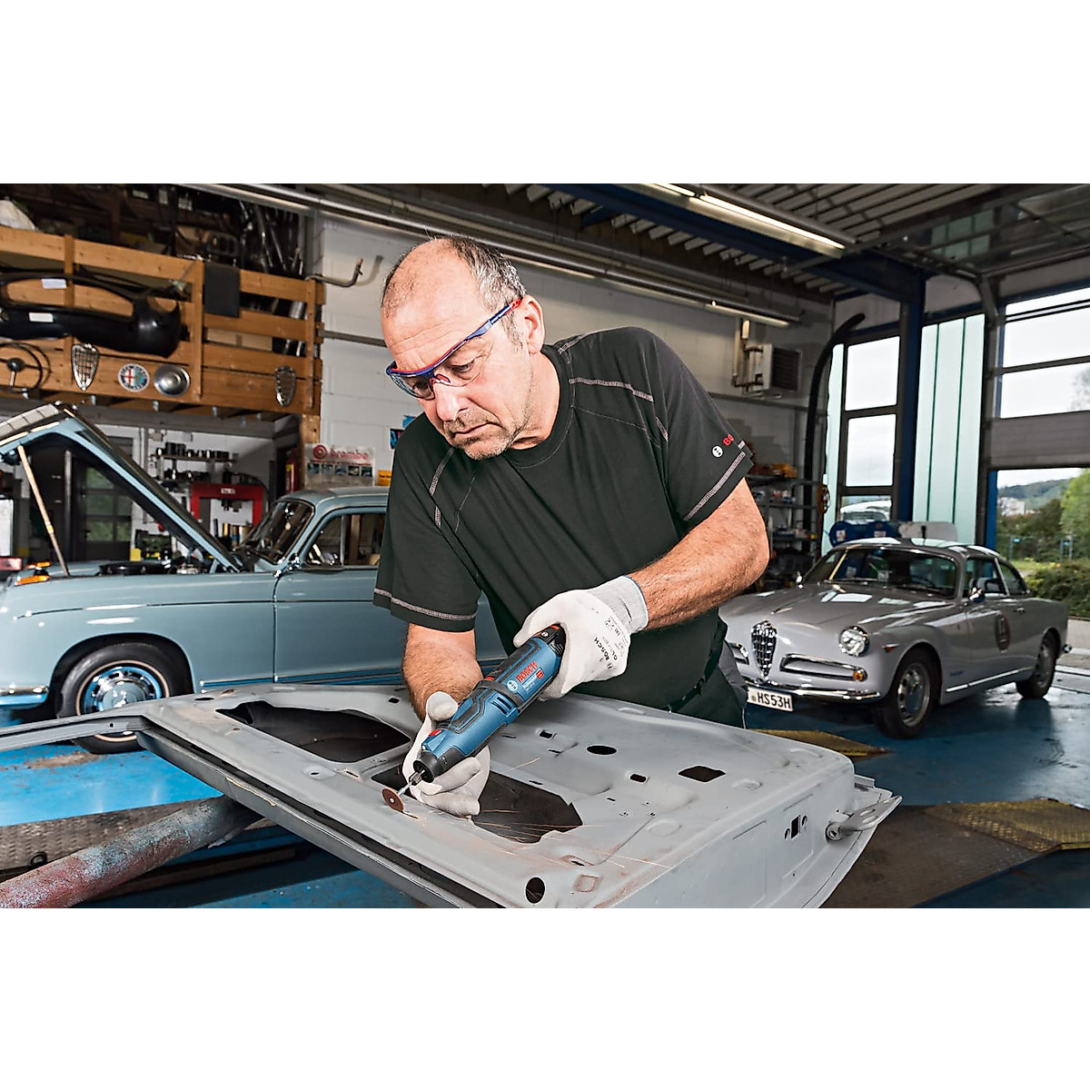 Bosch Professional 06019C5000 GRO 10.8 V Rotary Tool Bare Unit - Blue