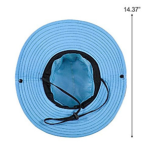 2 Pieces Women's Outdoor Sun Hat UV Protection Foldable Pink, Sky Blue