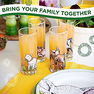 Everything Kitchens 7.5" Dessert Plates (Set of 4) | Barnyard Baby Animals