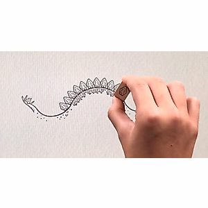 The Purple Cow - Stamper - Dino Maker Stamp Kit for Kids. Paint Stamper for Arts and Crafts. Develop Creativity with 35 Stamps and an Ink pad, for Girls and Boys Ages 6 to 16.