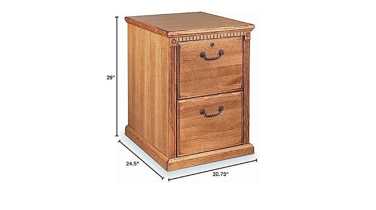 Elegant Martin Furniture 2 Drawer File Cabinet in Wheat