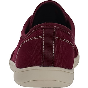 WHITIN Women's Canvas Minimalist Barefoot Shoes Extra Wide Width Toe Box Fashion Sneakers Zero Drop Size 8 Casual Walking Gym Tennis Comfy Flat Drving Athletic Classic Red Beige 39