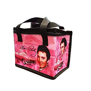 Midsouth Products Elvis Presley Lunch Bag - Pink with Guitars