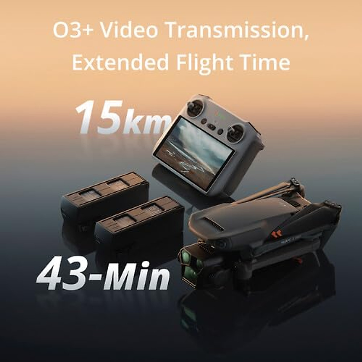 DJI Mavic 3 Pro with DJI RC, Flagship Triple-Camera Drone with 4/3 CMOS Hasselblad Camera, 43-Min Flight Time, with 128 GB Micro SD Card, 3.0 USB Card Reader, Landing Pad, Waterproof Backpack and More