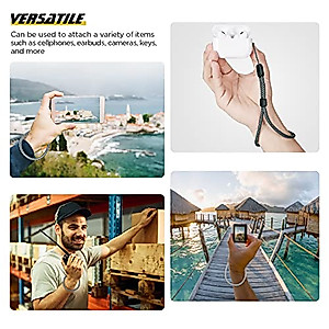 Avorast Hand Wrist Strap Lanyard, 2 Pack Carbon Fiber Phone Lanyards Adjustable Lanyard for GoPro, Camera, Phone Case, Keys, Keychain, USB Flash Drive, Flashlight, Glove Leash, Mixed