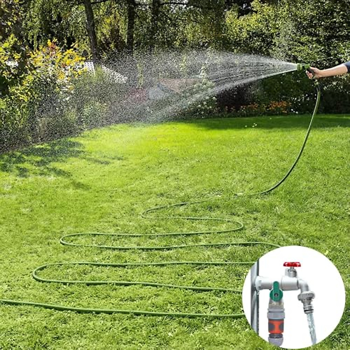 Jaczora 4PCS Red Outdoor Faucet Wheel Handle, Cast Steel Faucet Round Wheel Handle Rustproof Valve Replacement Parts for Garden Spigot