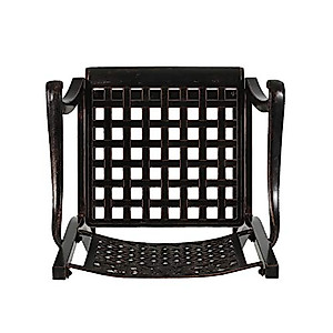 Christopher Knight Home Athena Outdoor 29" Aluminum Barstool (Set of 4), Copper Finish