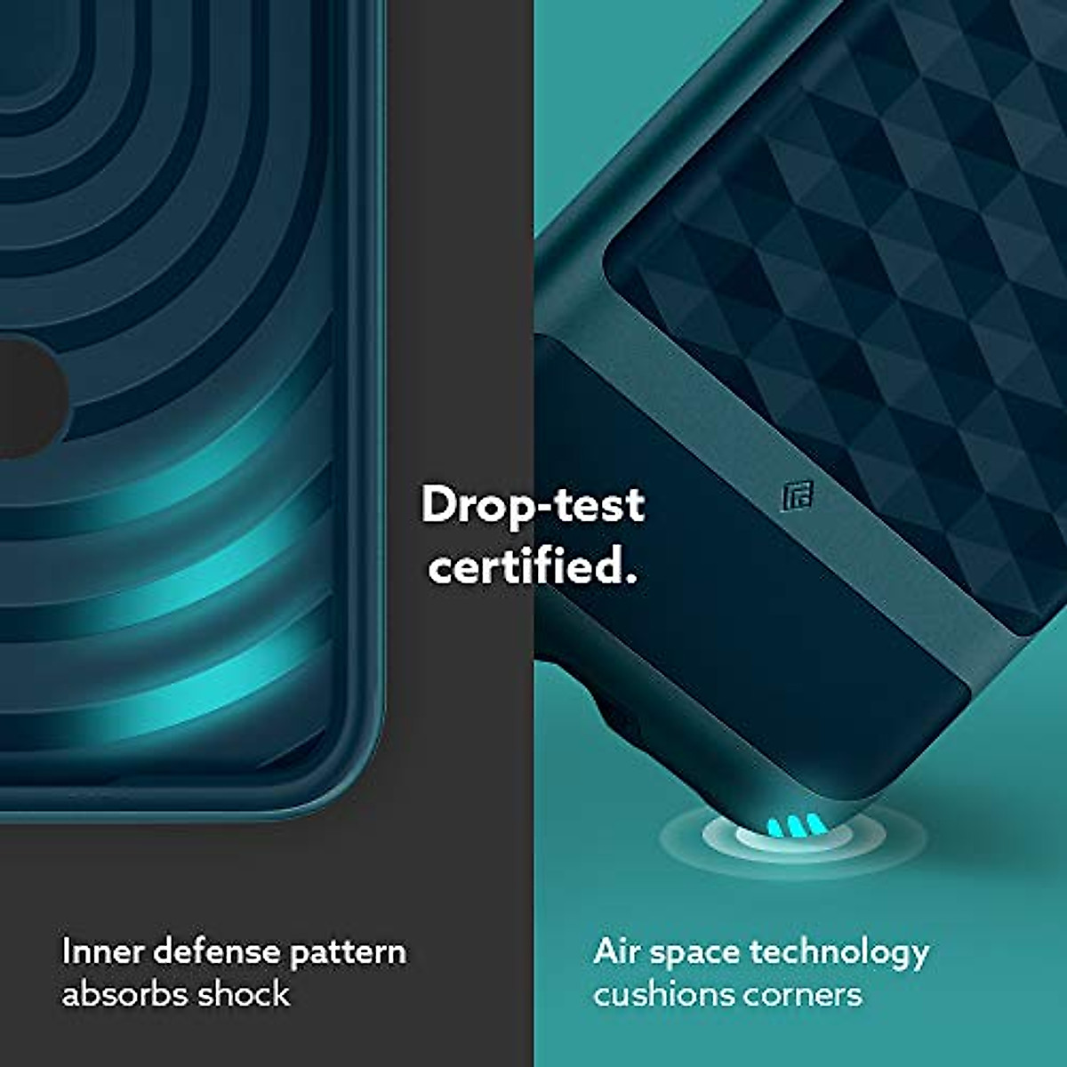 Caseology Parallax for Google Pixel 5 Case (2020) - Aqua Green