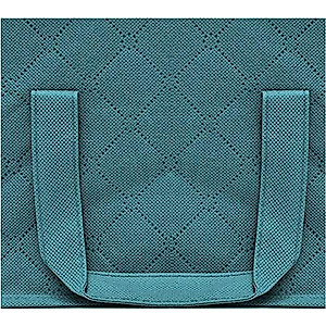 MMLL 3-Pack Fabric Clothes Storage Boxes, Bedding Large Storage Bags, Underbed Clothing Storage Box, Zipper Foldable Drawer Organizer, Used for Clothes, Blankets, Closets,19" L X 14" W X 8" H (Blue)