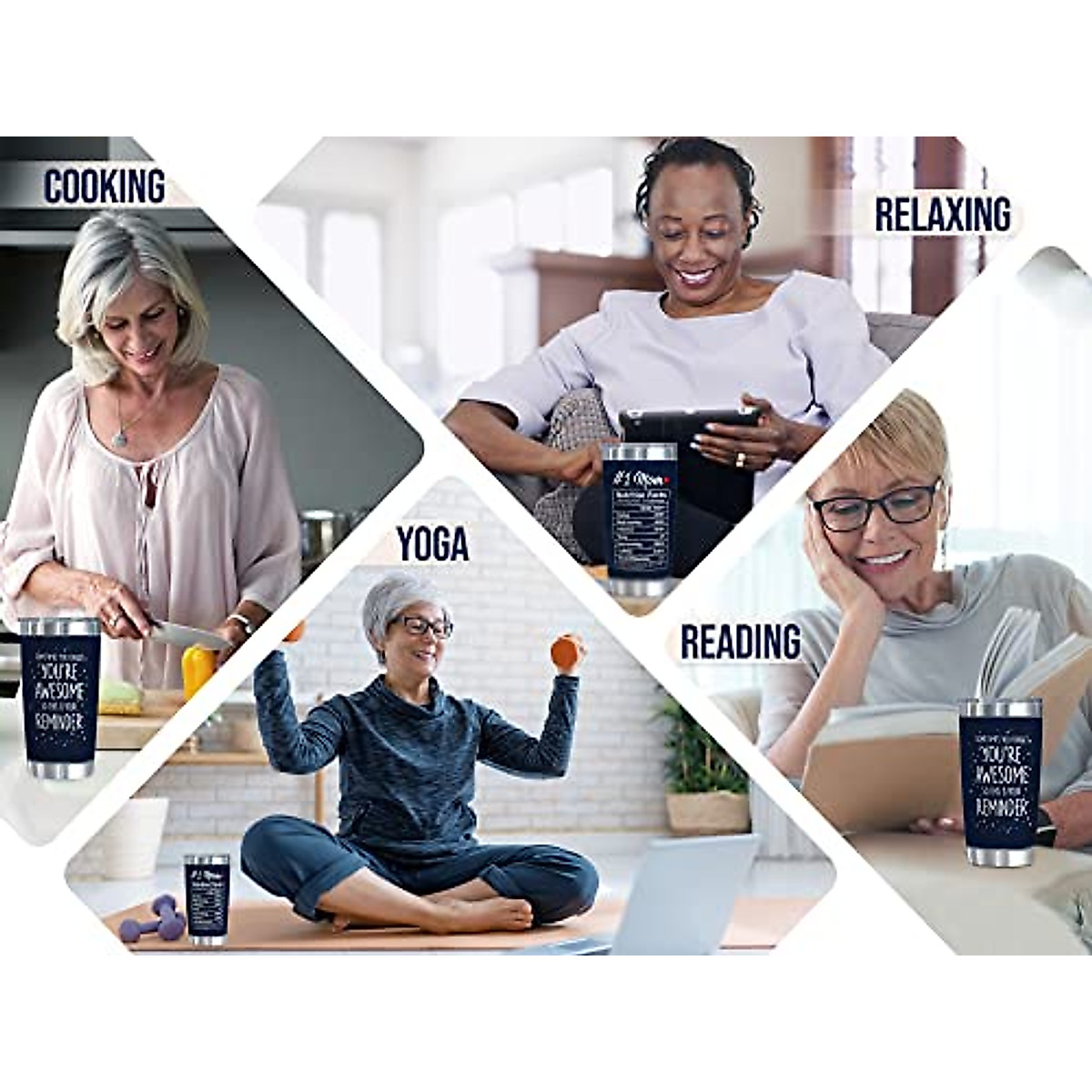 Gifts For Mom, Mother Gifts From Daughter, Son, Birthday, Christmas, Mothers Day Gifts for Mom, Bonus Mom, Stepmom, Mother-In-Law, Pregnant New Mom Gifts Idea, 20 Oz Stainless Steel Tumbler For Women