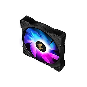 Gigabyte GP-AR140RFAN - AORUS 140mm Sleeve Bearing ARGB Computer Case Fan, Black