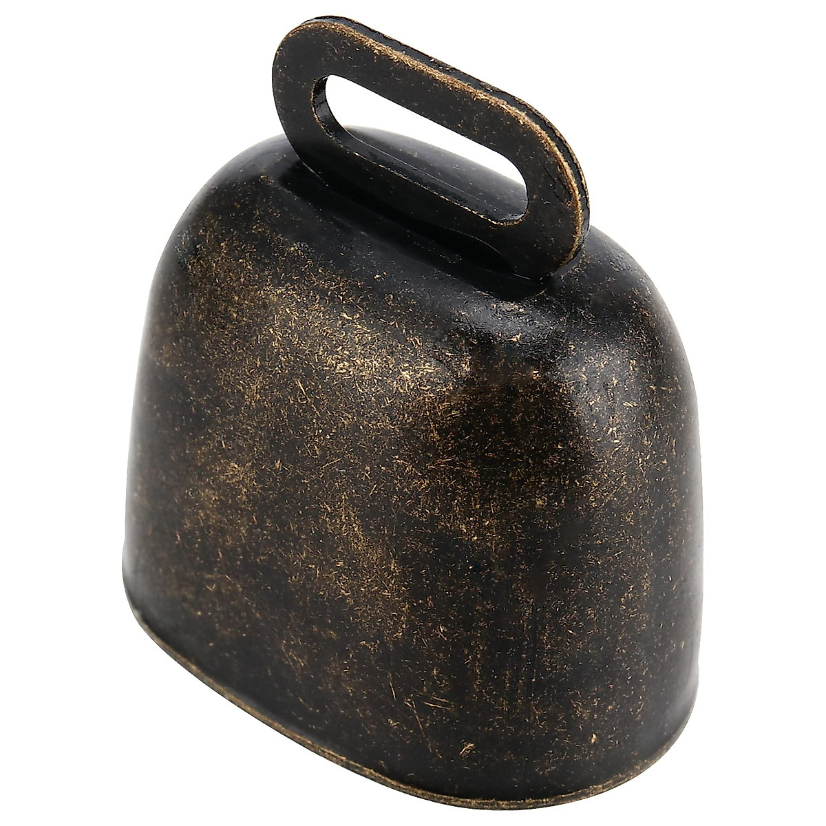 MAHIONG 25 Pack Cow Horse Sheep Grazing Copper Bells, Small Metal Cow Bells Loud Bronze Bell, Small Brass Bell Anti Lost Bells for Cow Horse Sheep Cattle, Bronze Black