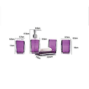 XIAOL Bathroom Accessories, 5Piece Bathroom Accessories Set, Bathroom Set Features, Soap Dispenser, Toothbrush Holder, Tumbler & Soap Dish- Bath Gift Set,Khaki