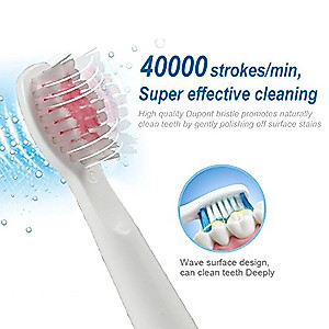 SONICETY Electric Toothbrush HI-503 (Value Pack Includes 3 Brushheads) (Pink)