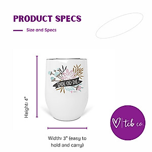 Best Friend Ride Or Die 12 oz Stainless Steel Wine Tumbler With Lid