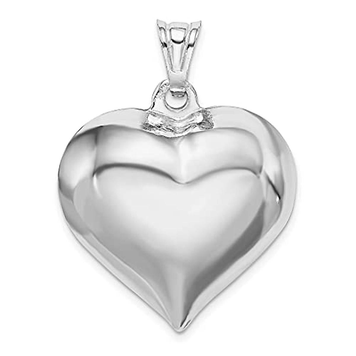 IceCarats 925 Sterling Silver Heart Necklace Love Pendant Charm 35mm x 28mm Only