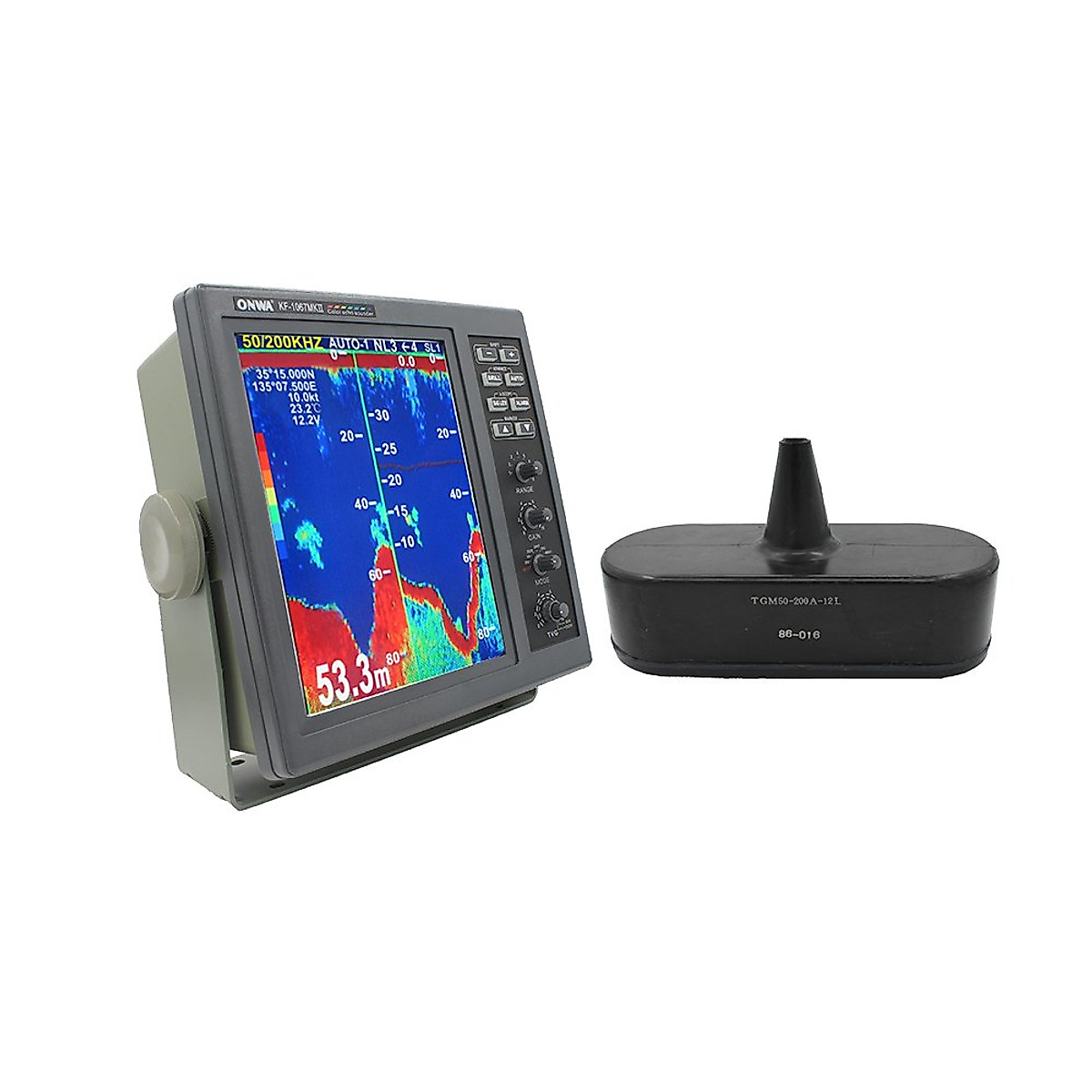 ONWA KF-1067MK2/2KW/50: 10.4" Color Fish Finder 2kW (50 KHz only)