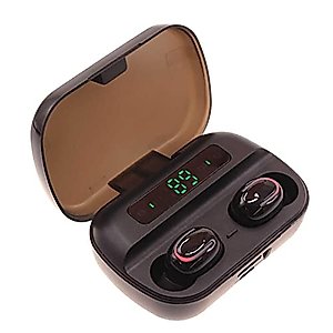 PHONIL TWS Headphones Wireless Earbuds Earphones for Moto G Stylus 5G Phone, True Stereo Headset Hands-Free Mic Charging Case Compatible with Motorola Model ,Black, PH-PH20935B3F-3