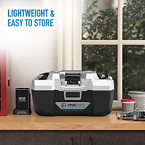 Hoover Utility ONEPWR 3 Gallon Wet Dry Cordless Vacuum Cleaner, High Power, BH57105, White