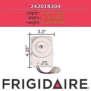 FRIGIDAIRE 55-242018304 Refrigerator Condenser Fan Motor, 7 x 4.75 x 5.38 inches, White.