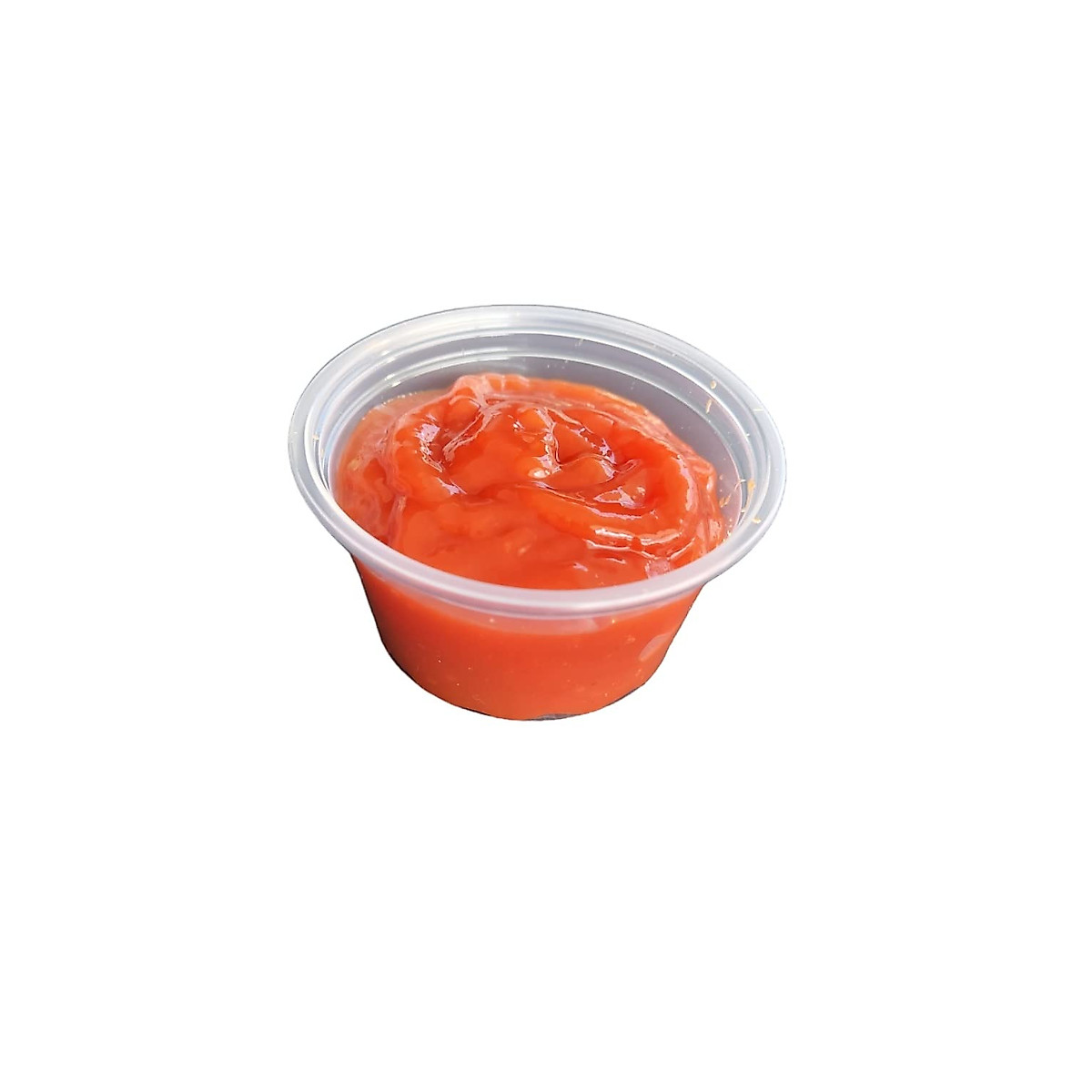 Popular Shop Stop 100 count, 2 oz Disposable Cups with Snap On Lids Great for Condiments, Jello Shots, Sauces Ketchup, Liquids and Small Food Portions