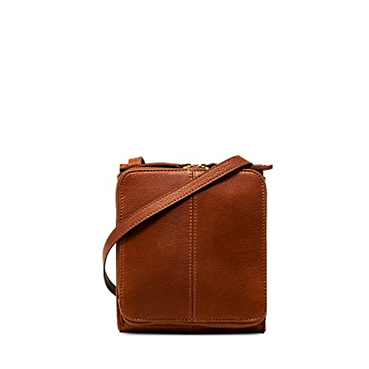 American Leather Co. - Kansas Crossbody Handbag - Gorgeous Design and Superbly Fashionable - Brandy Smooth