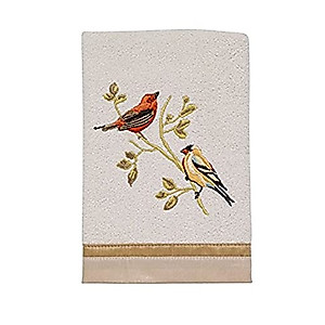 Avanti Linens - Hand Towel, Soft & Absorbent Cotton (Gilded Birds Collection), Ivory