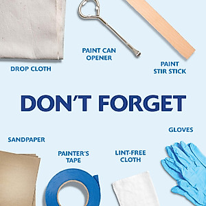 Rust-Oleum 1990502 Painter's Touch Latex Paint, Quart, Flat White 32 Fl Oz (1 Quarts Pack of 1)