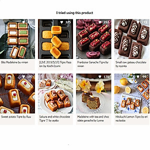 Elesinsoz 10 Cup Financier Cake Baking Pan Mini Brownie Bite Square Muffin Cupcake Small Banana Bread Loaf Meatloaf Cornbread Nonstick Madeleine Cookie All Edge Only Corner Individual Tin Tray Mold