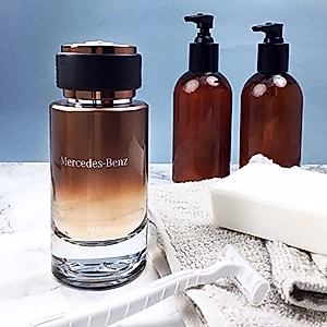 Mercedes-Benz - Le Parfum - Irresistible Fragrance For Men - Wood And Leather Scent - For Dynamic, Leading Personalities - Pink Pepper, Bergamot, Violet Leaves, Amber Notes - Eau De Parfum - 4 Fl Oz