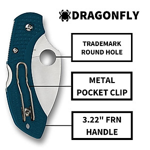 Spyderco Dragonfly 2 Lightweight Folding Pocket Knife - PlainEdge - C28FP2WK390