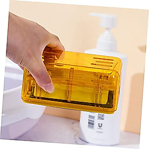 Alipis 2pcs Soap Foaming Box Foaming Soap Case Soap Dispenser with Sawtooth Roller para Guardar Tool Clothes Storage Organiser Soap Container Soft Rubber Clothing Travel Storage Box