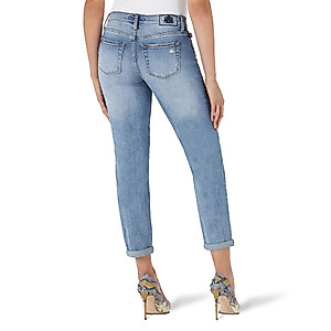 Rock & Republic Womens Indee Boyfriend Jeans, Lake Side, 12 US