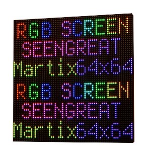 xicoolee 4096 RGB Full-Color LED Matrix Panel Display 64×64 Pixels for Raspberry Pi 3mm Pitch with 2 HUB75 Interface