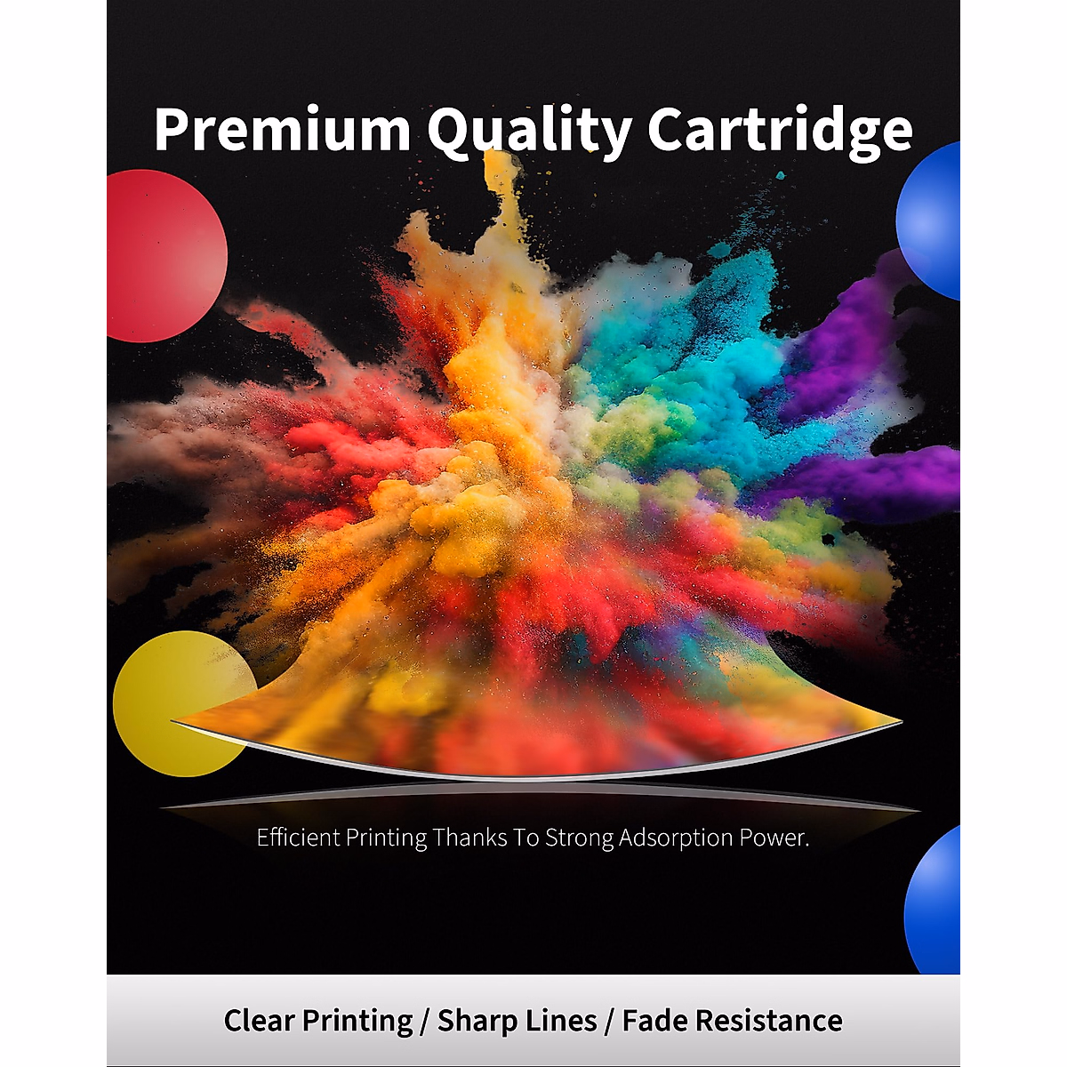 TN227 TN 227 4-Pack Toner Cartridge: Replacement for Brother TN227BK TN227C TN227M TN227Y Toner Use with MFC-L3710CW MFC-L3770CDW MFC-L3730CDW HL-3230CDW Printer Toner (Black Cyan Magenta Yellow)