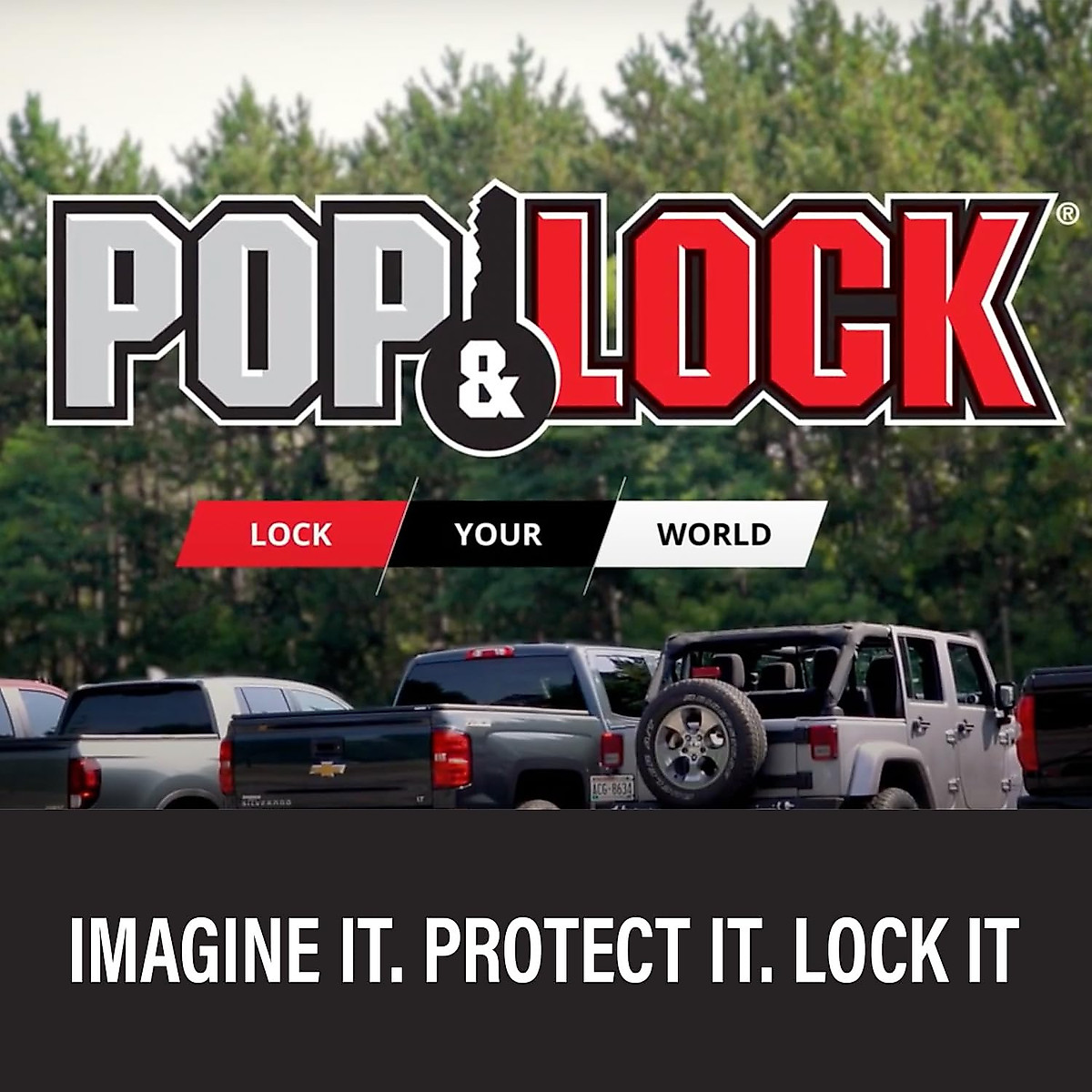 Pop & Lock - Power Tailgate Lock Fits Ford F150, Models 1997 to 2004 - for Tailgate Without OEM Manual Lock (PL8200)