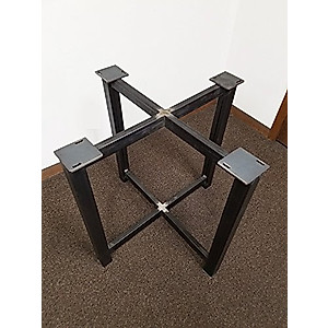 Metal Trestle Style Steel Table Base - Any Size and Color